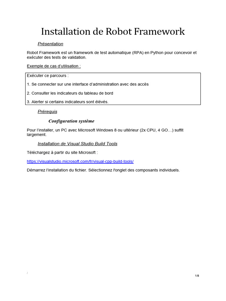 00-Installation Robot Framework | PDF