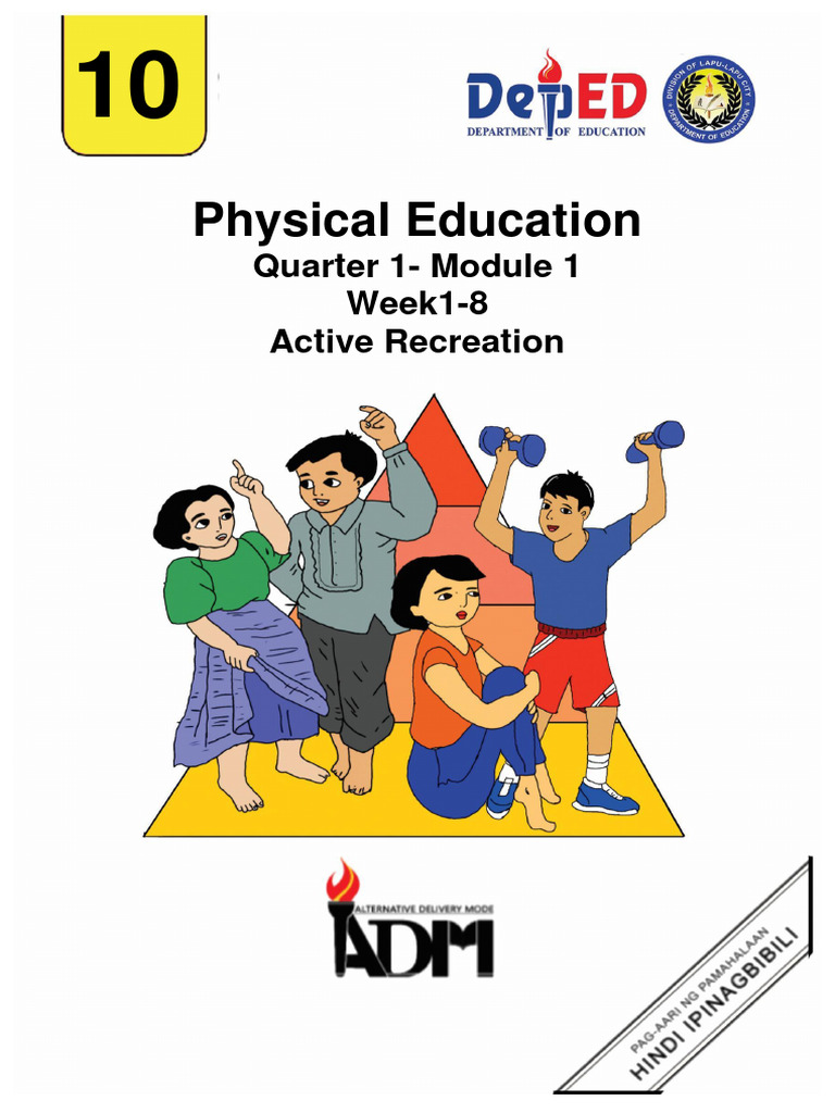 Physical Education: Quarter 1-Module 1 Week1-8 Active Recreation | PDF