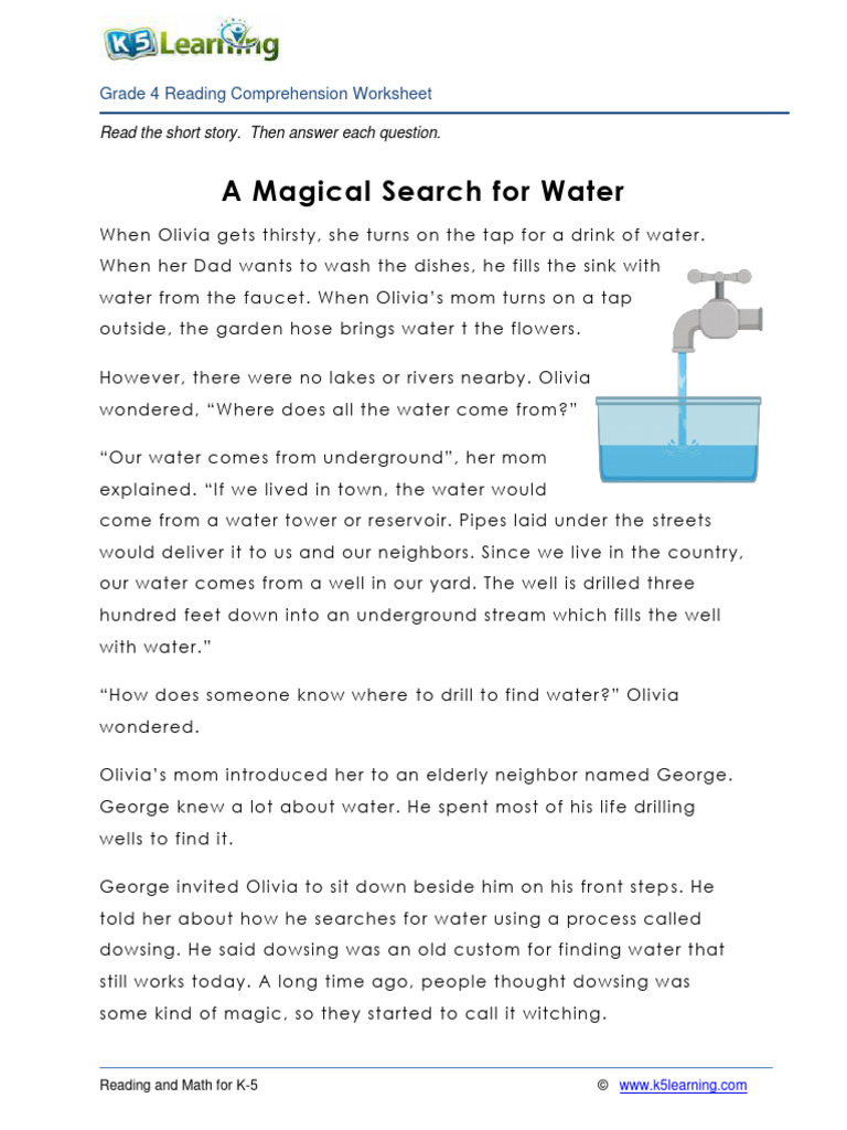 Grade 4 Story Magical Search Water | PDF
