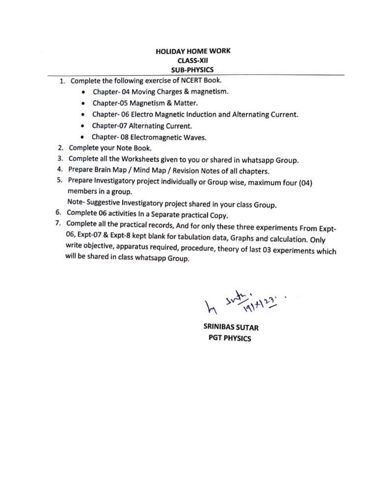 Practical Experiment Pdf