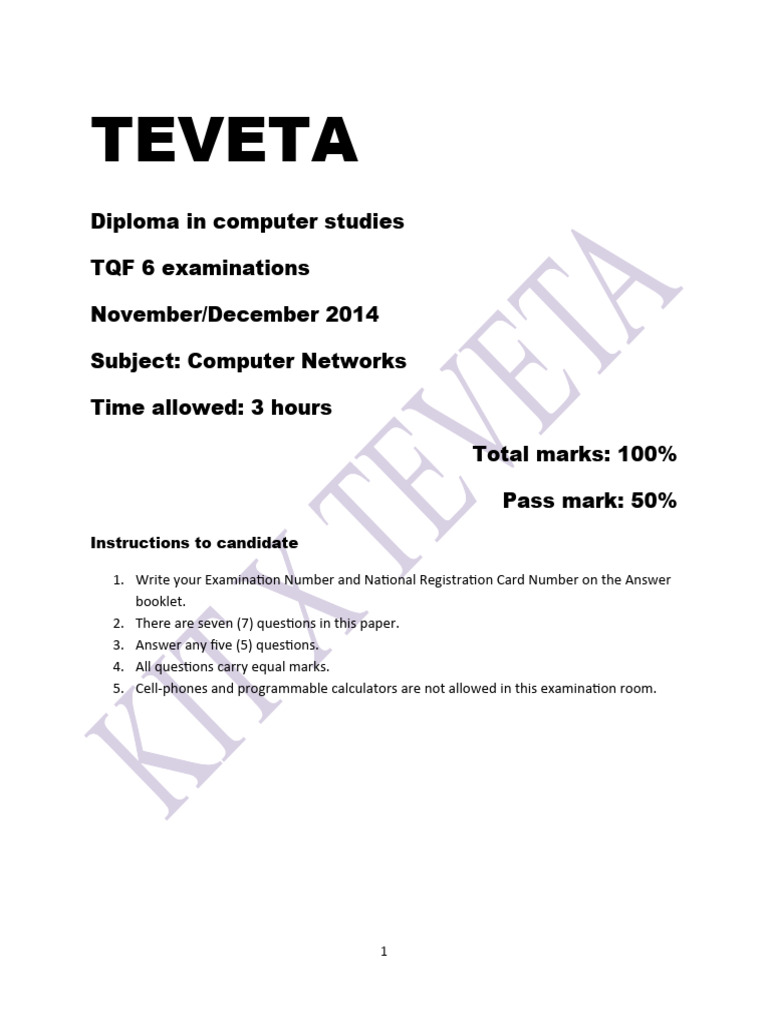 Diploma Computer Network 2014dec | PDF | Computers | Technology ...