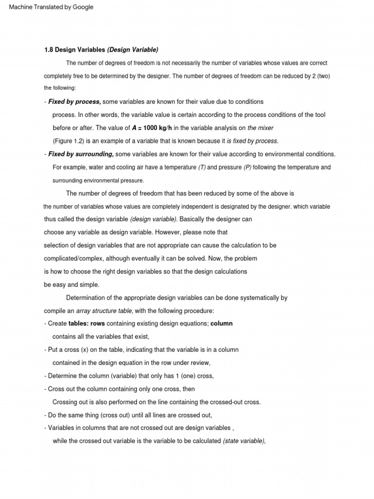 Design Variable | PDF