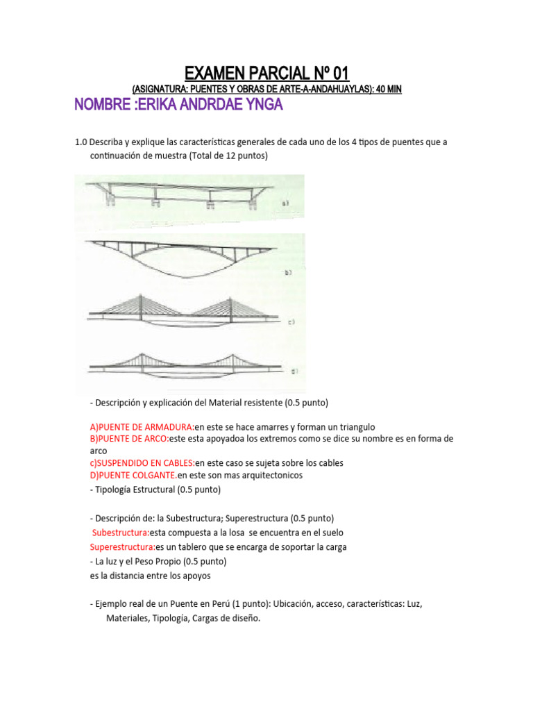 Puentes Examen | PDF