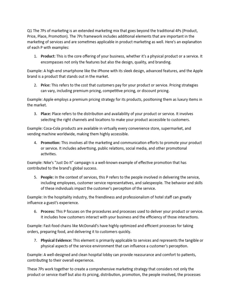 The 7ps Pdf Entrepreneurship Marketing