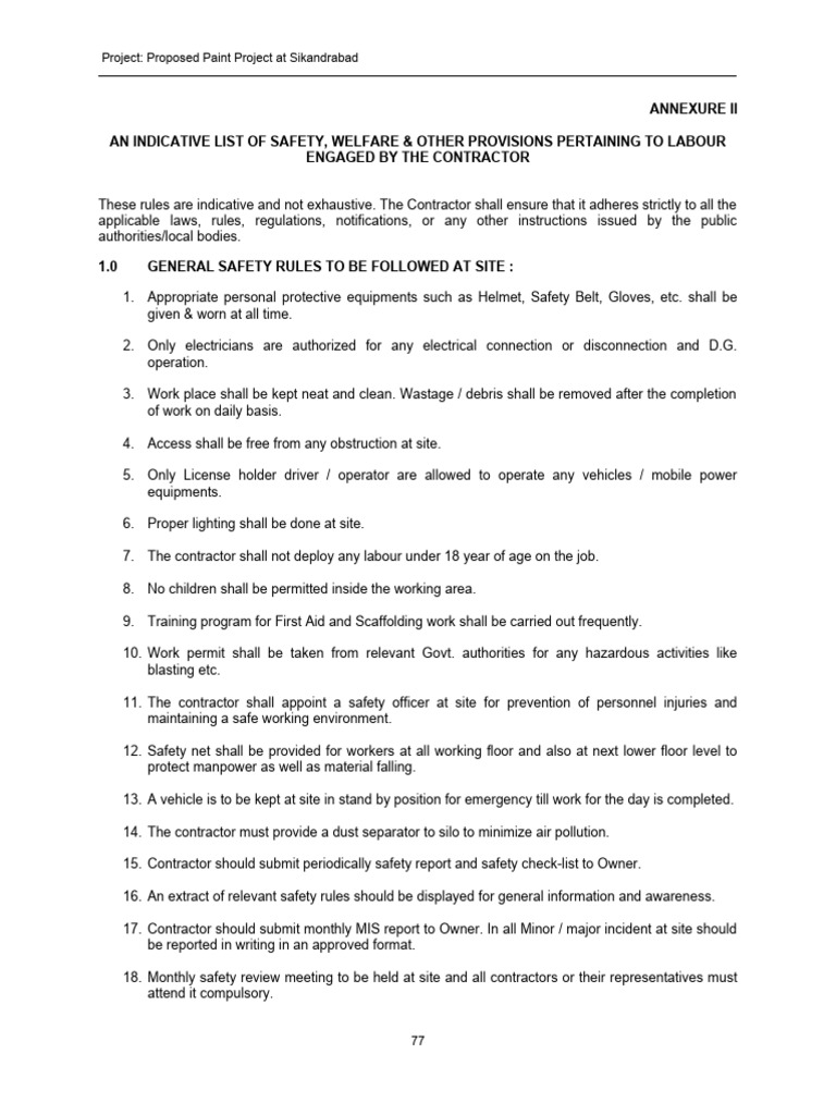 Clean Labour and Safety - C | PDF