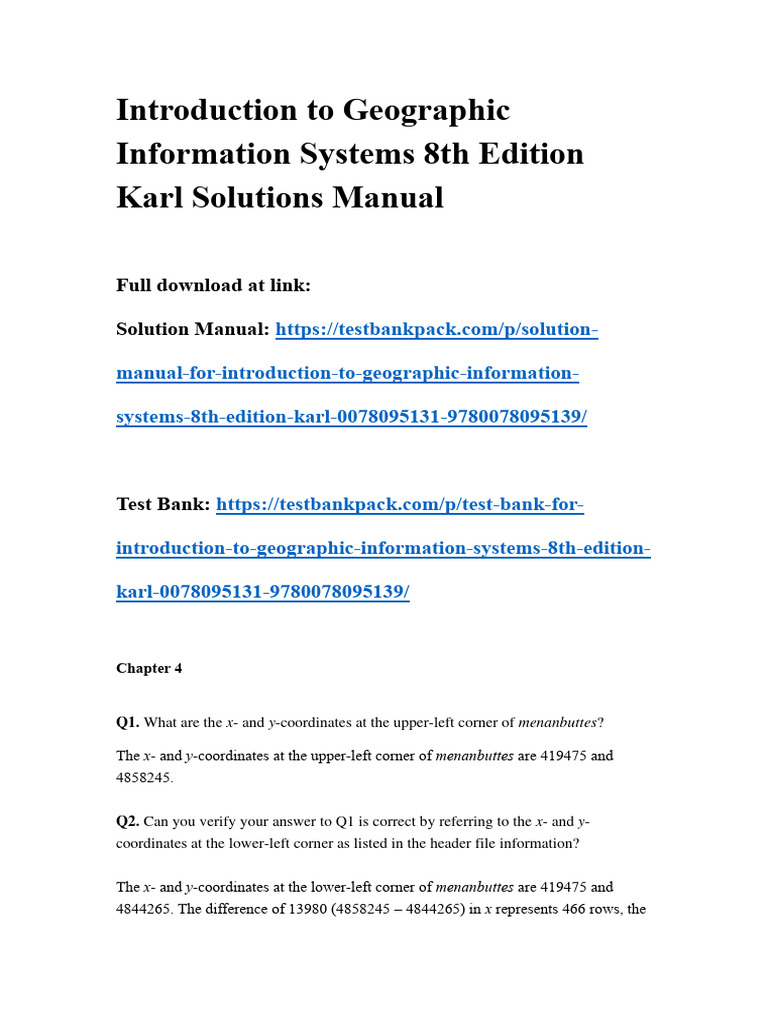 Geographic Information Systems Solutions Manual | PDF | Flowers | Willow