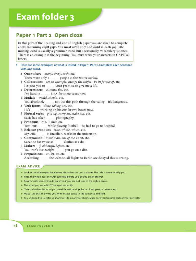 07 Use Of English Open Cloze Pdf