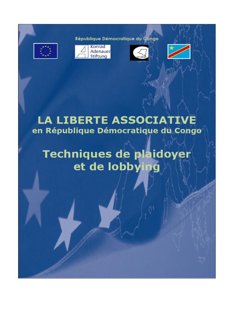 KAS - Liberté Associative - Techniques de Plaidoyer Et Lobbying | PDF