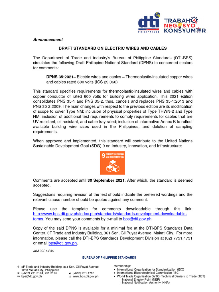 DPNS On Electric Wires and Cables - 2 | PDF