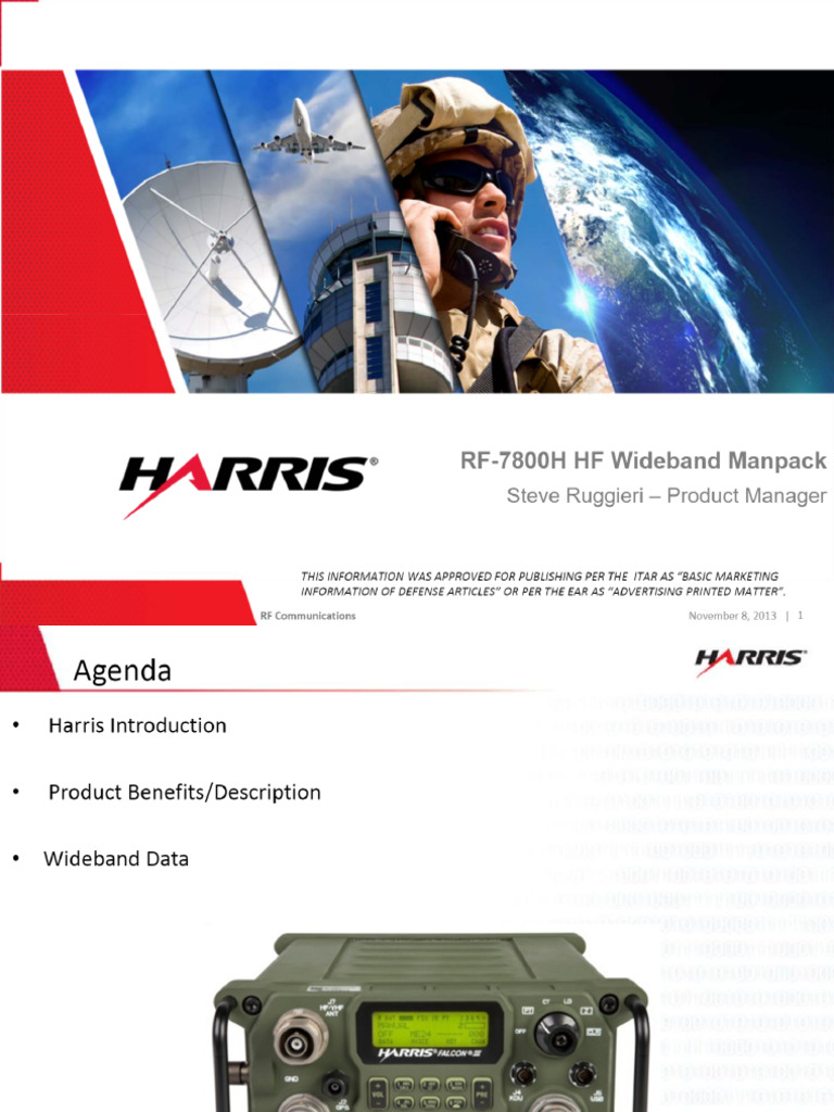 RF-7800H HF Wideband Manpack | PDF