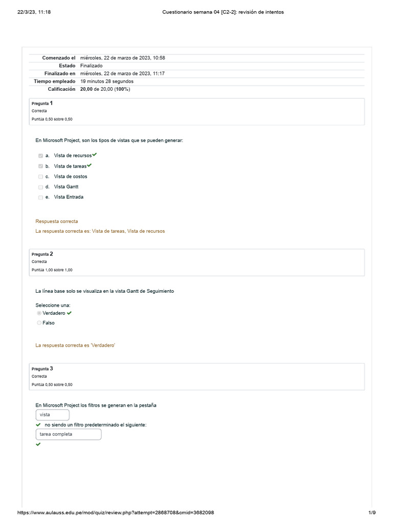 Cuestionario Semana 04 - JMMMM | PDF