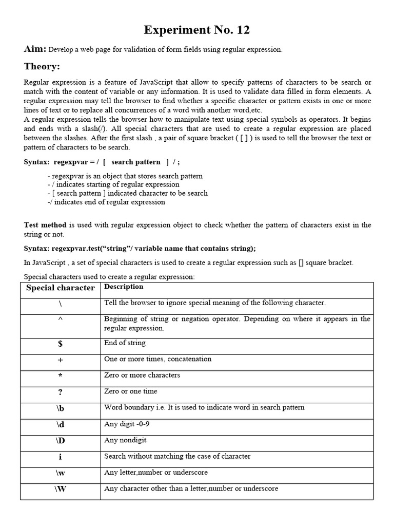 Exp 12 | PDF | Computers