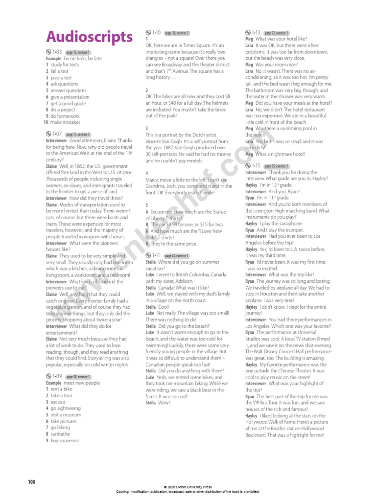 Got It 3 Audio Scripts Sample - Watermarked | PDF