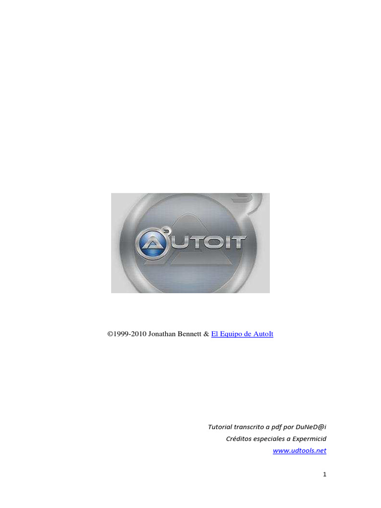 Tutorial de Autoit | PDF Tutorial de Autoit | PDF