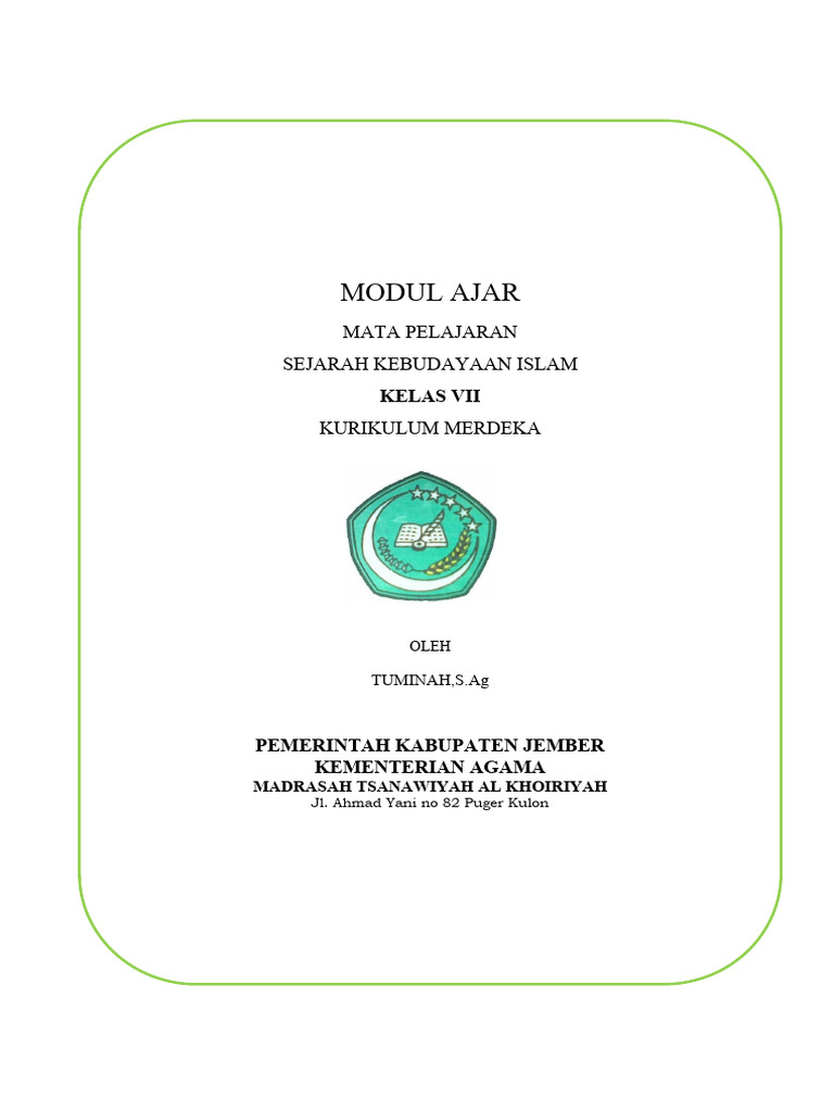 CP TP Atp Dan Modul Ajar Mapel Ski Kelas | PDF