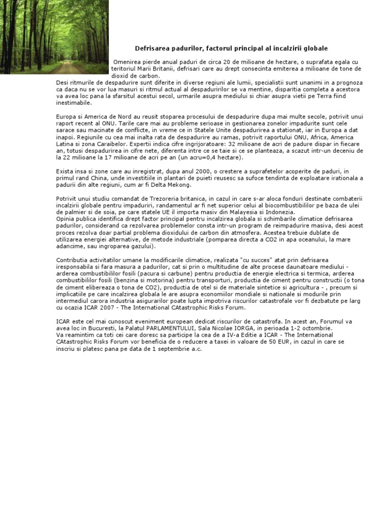 Defrisarea Padurilor | PDF