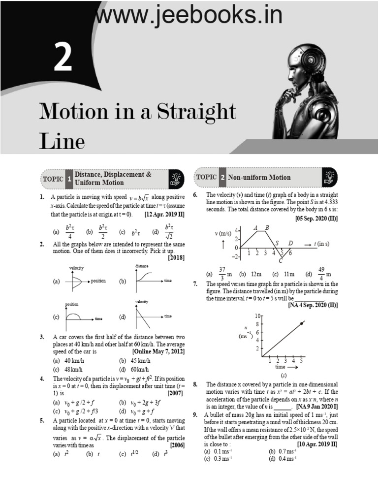 Motion Straight Line | PDF