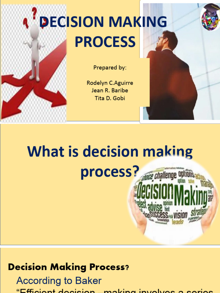 Decision Making Process | PDF | Decision Making | Human Communication Decision Making Process | PDF | Decision Making | Human Communication