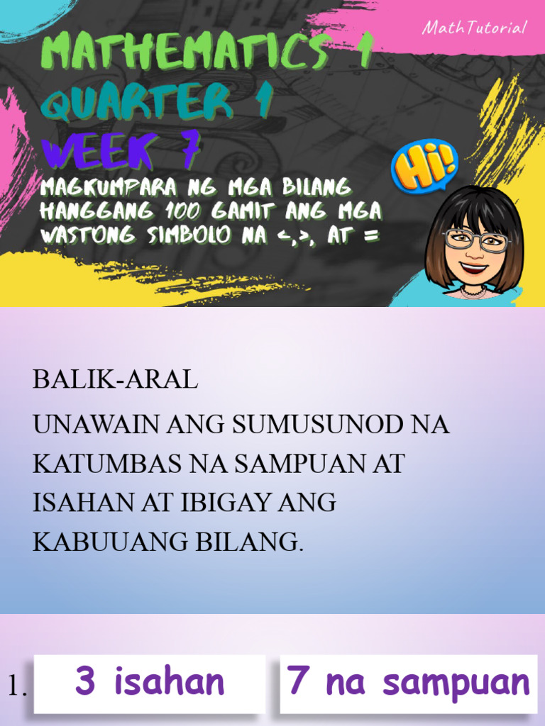 Math 1 Quarter 1 Week 7 Day 2 | PDF