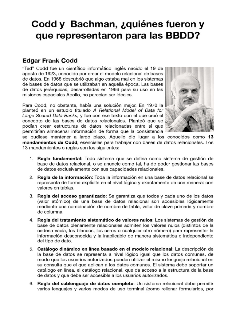 Codd y Bachman | PDF