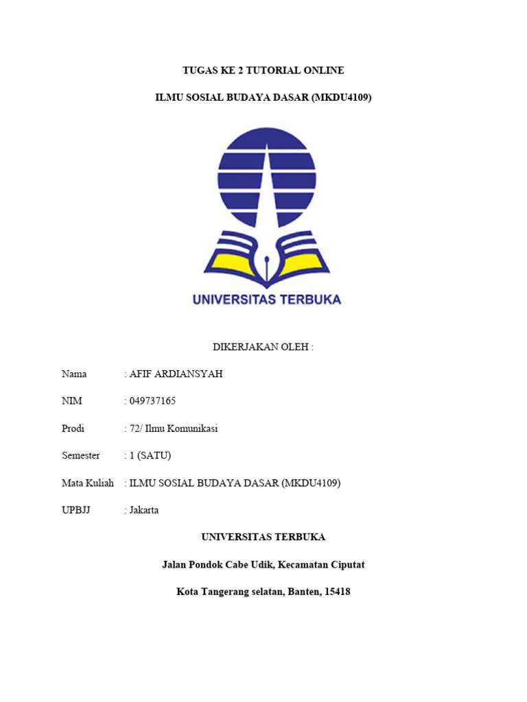 Tugas 2 Isbd | PDF