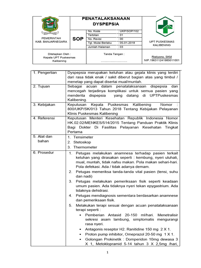 Sop 5 Dyspepsia | PDF