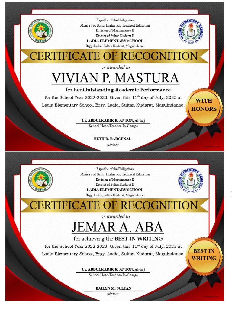With Honors Certificate | PDF