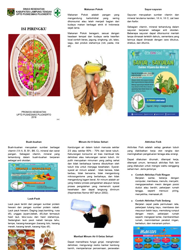 Leaflet Isi piringku | PDF