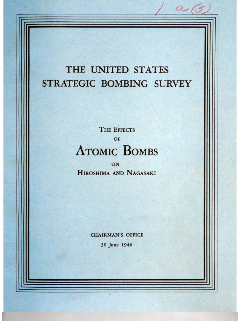 USSBS Report 3, The Effects of The Atomic Bomb On Hiroshima and ...