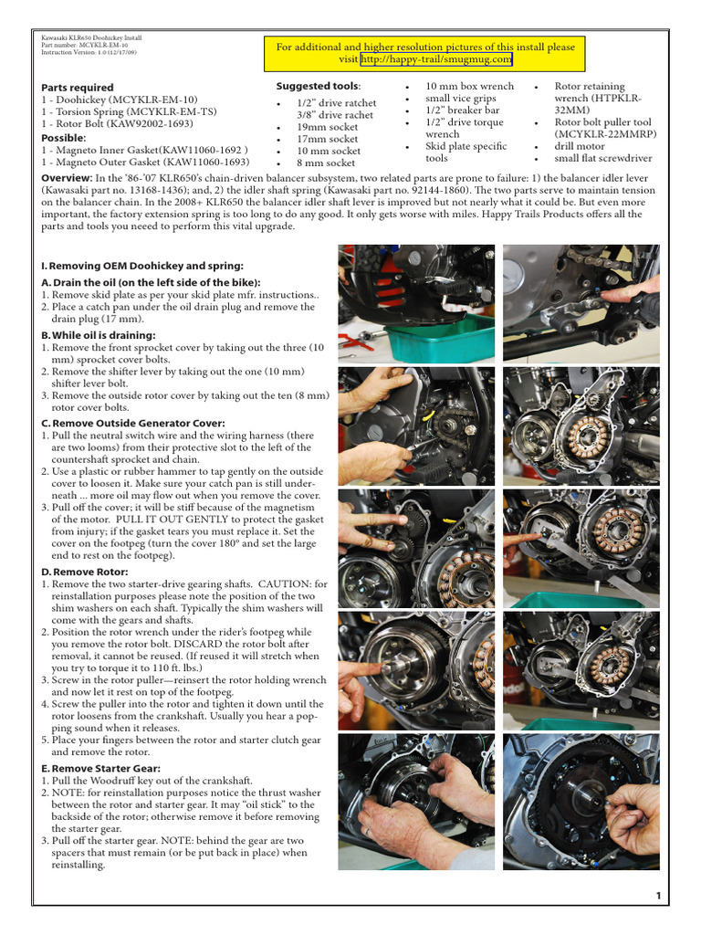 KLR650 Doohickey | PDF