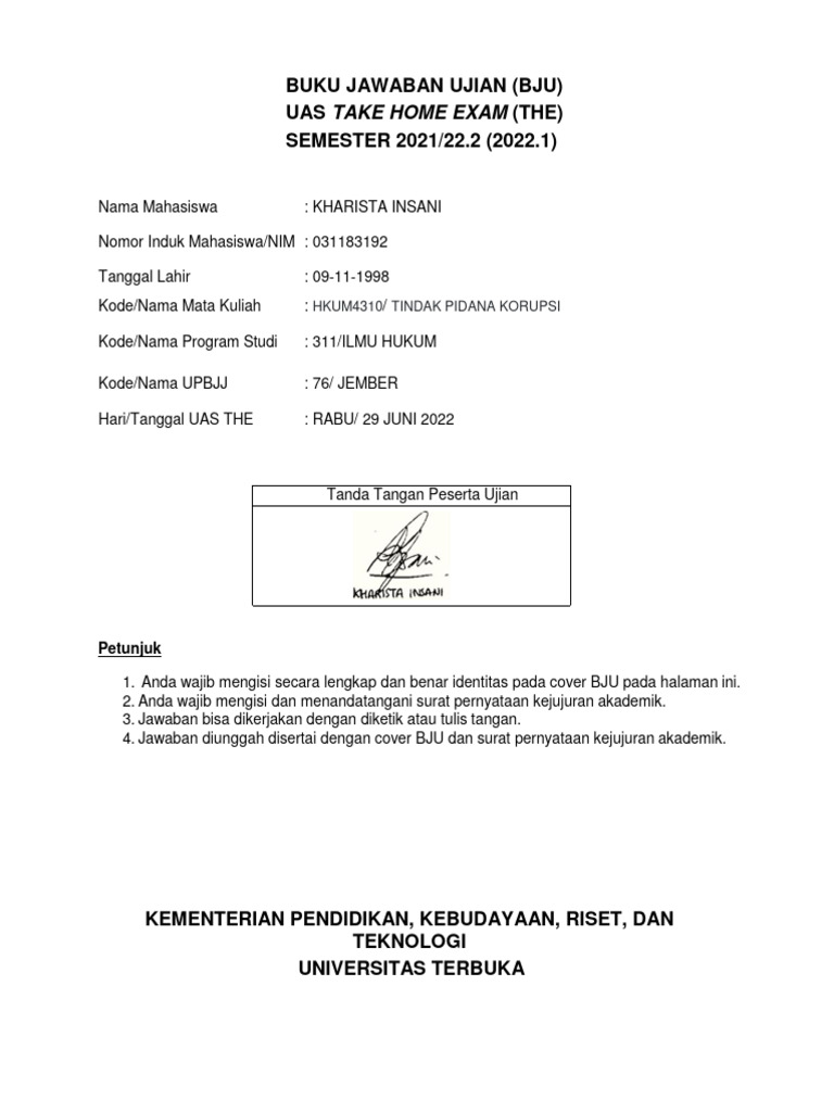 Bju Hkum4310 Kharista Insani | PDF