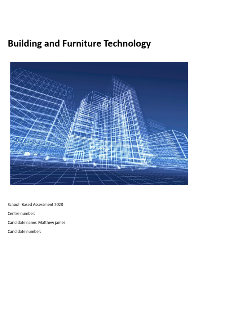 Building and Furniture Technology (2) Sba | PDF