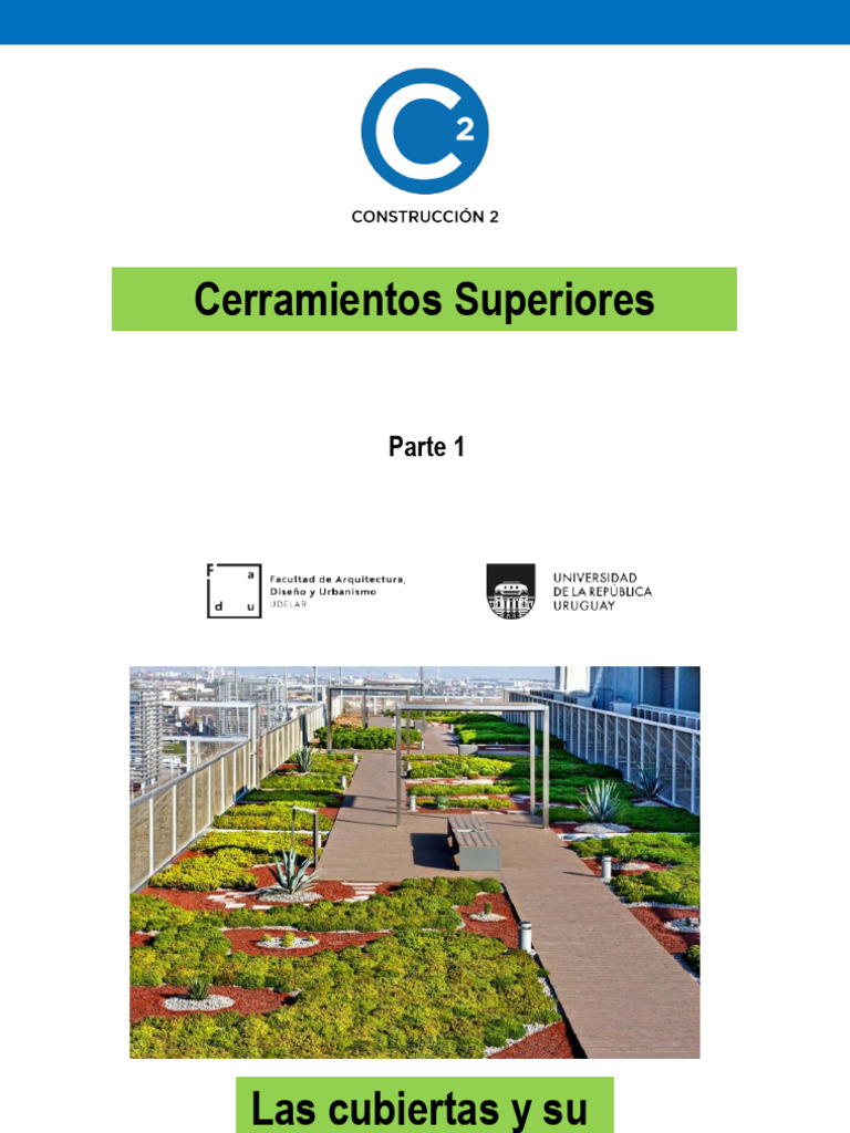Clase 09 - Cerramientos Superiores - Acondicionamiento - Parte 1 | PDF
