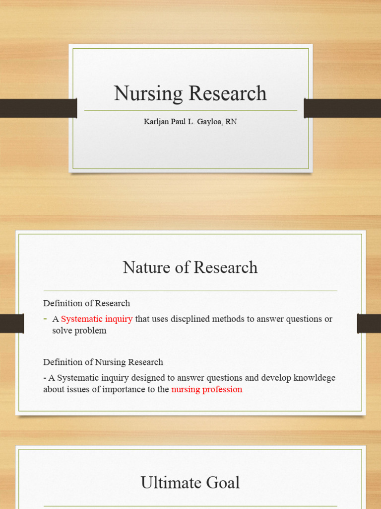 Nursing Research Refresher Pdf Sampling Statistics Level Of