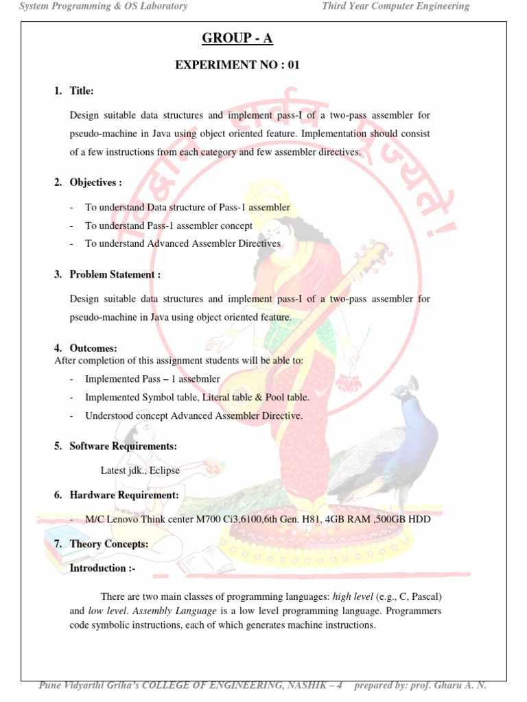 Spos Assignment No 1 | PDF