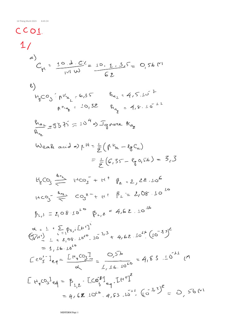 Student Midterm Review Guide | PDF