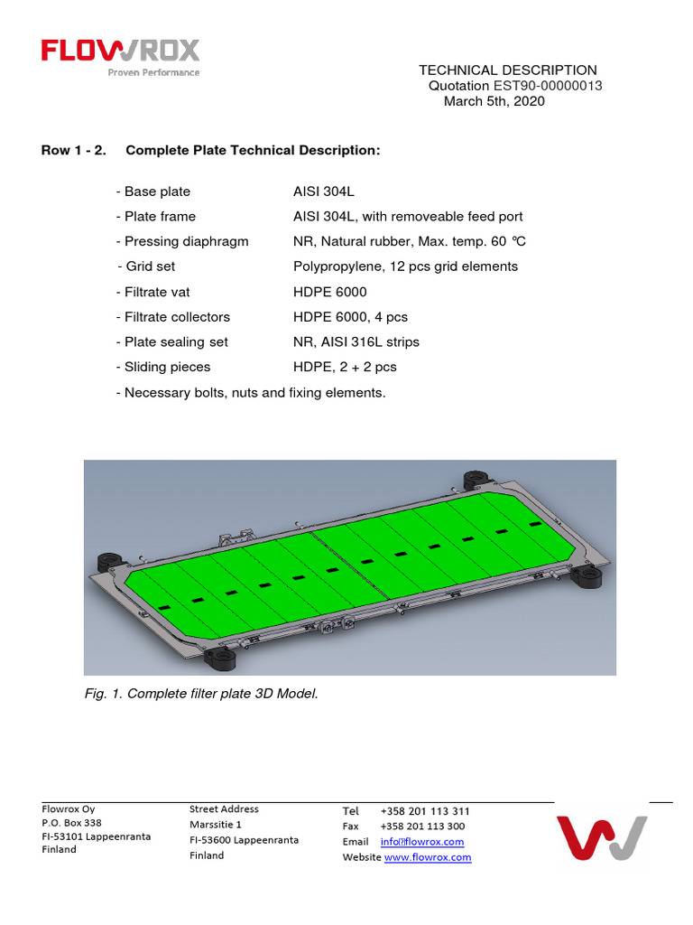 Technical Description - EST90-00000013 | PDF