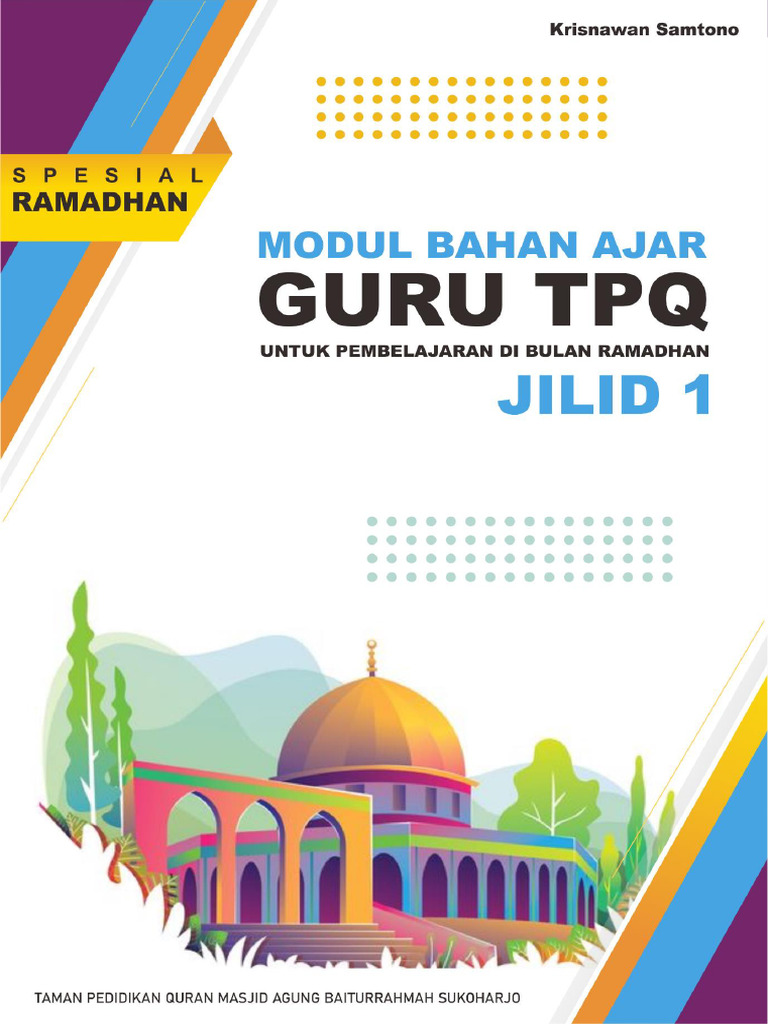 Modul Bahan Ajar Guru TPQ Ramadhan Jilid 1 2023 No | PDF