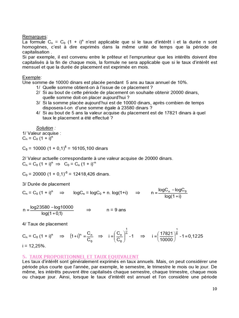 Chapitre II MF CF | PDF