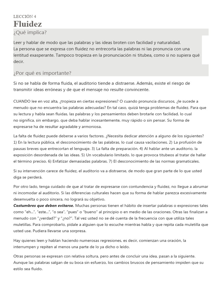 4 Fluidez | PDF