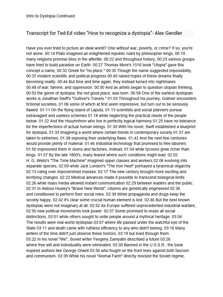 Ted-Ed Transcript | PDF