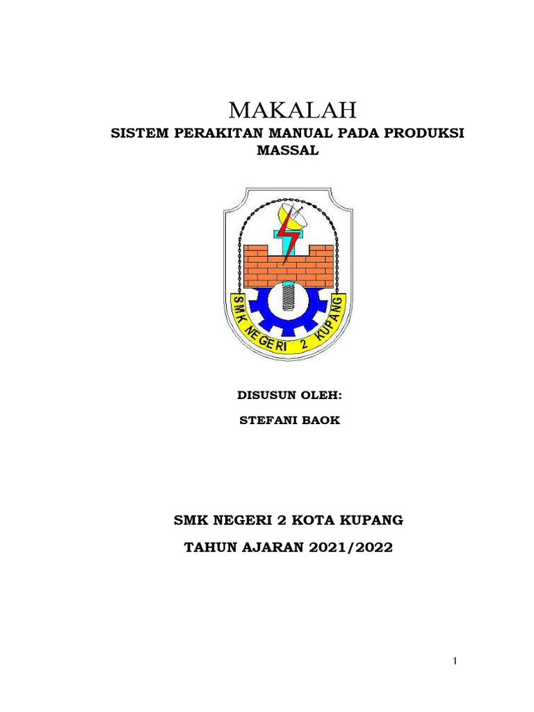 Sistem Perakitan Manual Produk Massal | PDF