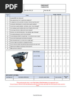 ROAD VIBRATORY ROLLER Daily Inspection Checklist | PDF