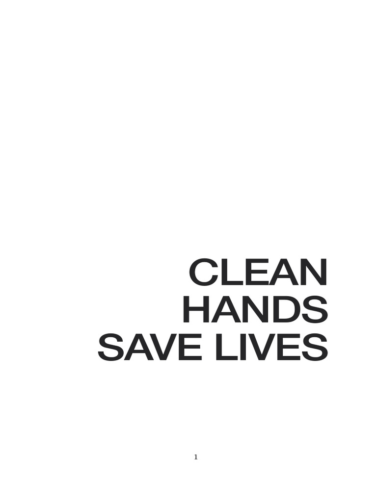 Clean Hands Save Lives | PDF