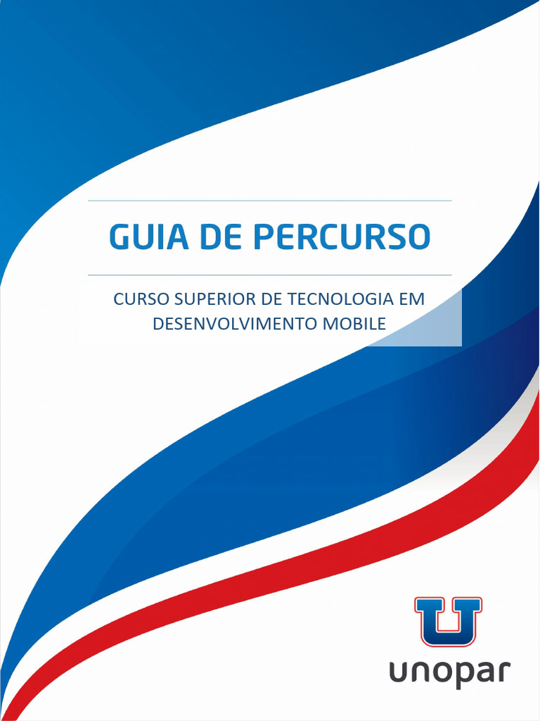 Guia de Percurso - CST em Desenvolvimento Mobile - Unopar - 2021 | PDF | Engenharia de Software ...