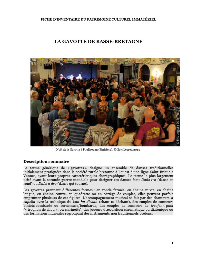 La Gavotte de Basse-Bretagne | PDF