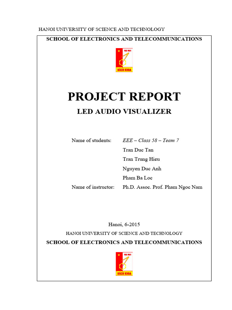 (Audio Visualizer) FINAL REPORT | PDF