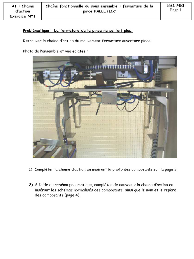 Rotation Pince Paletticc Exo Corrig | PDF