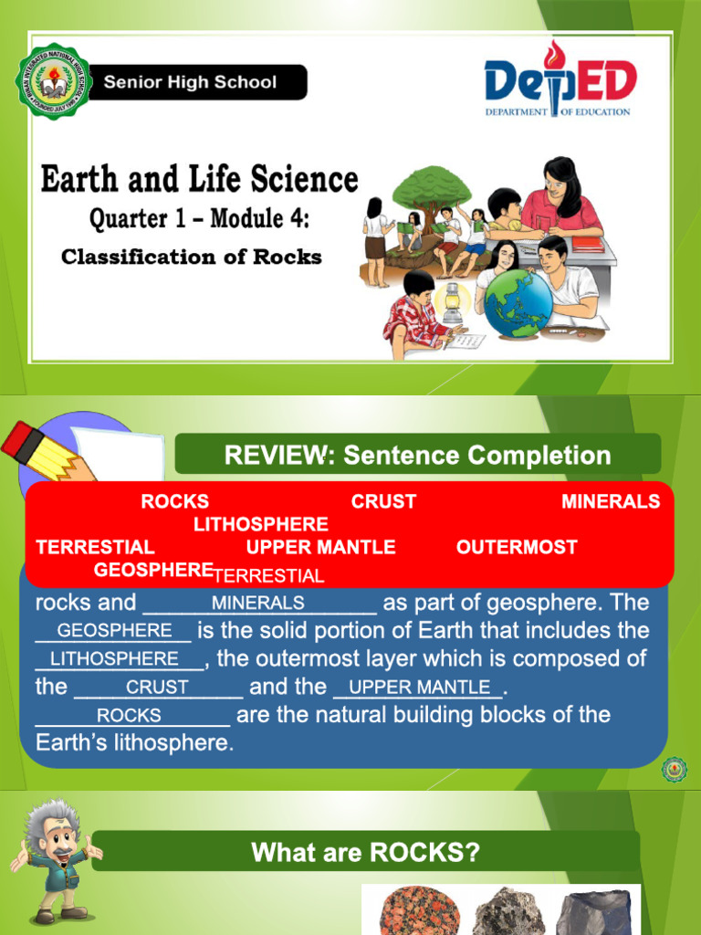 Q1 W2 Classification of Rocks | PDF