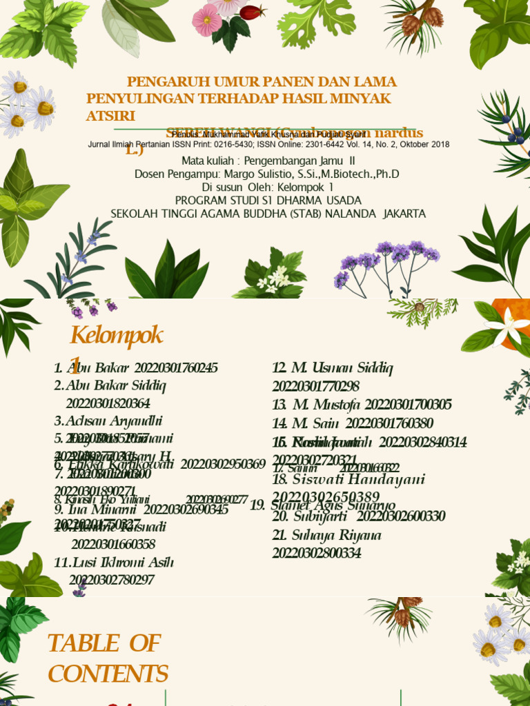 Minyak Atsiri Sereh | PDF